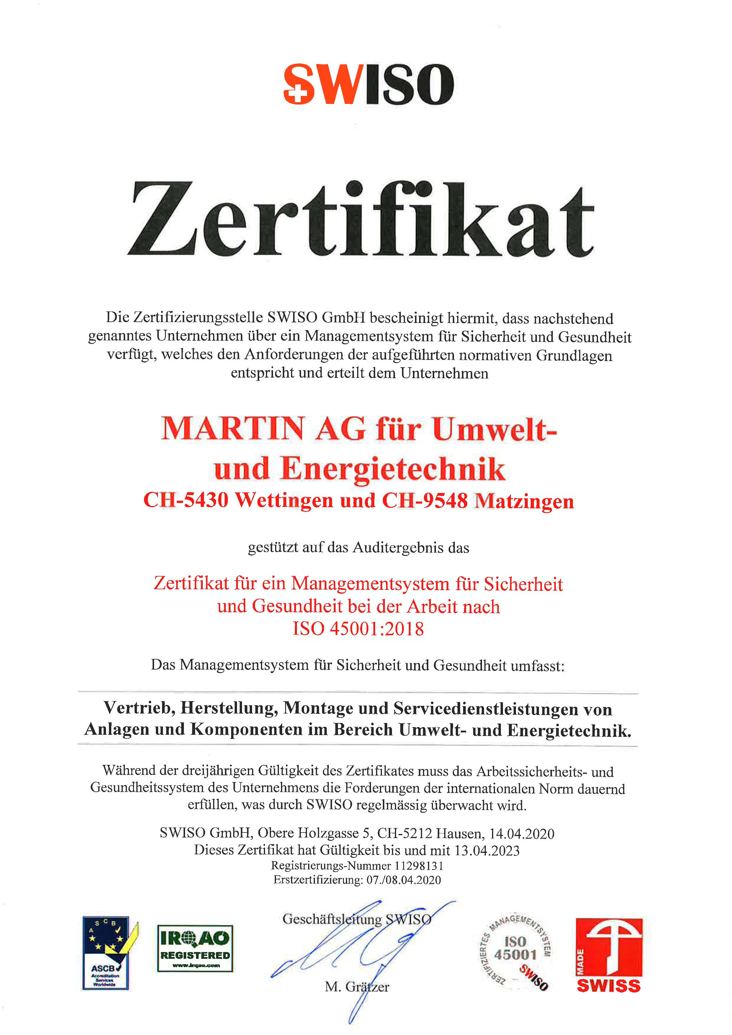 MARTIN AG